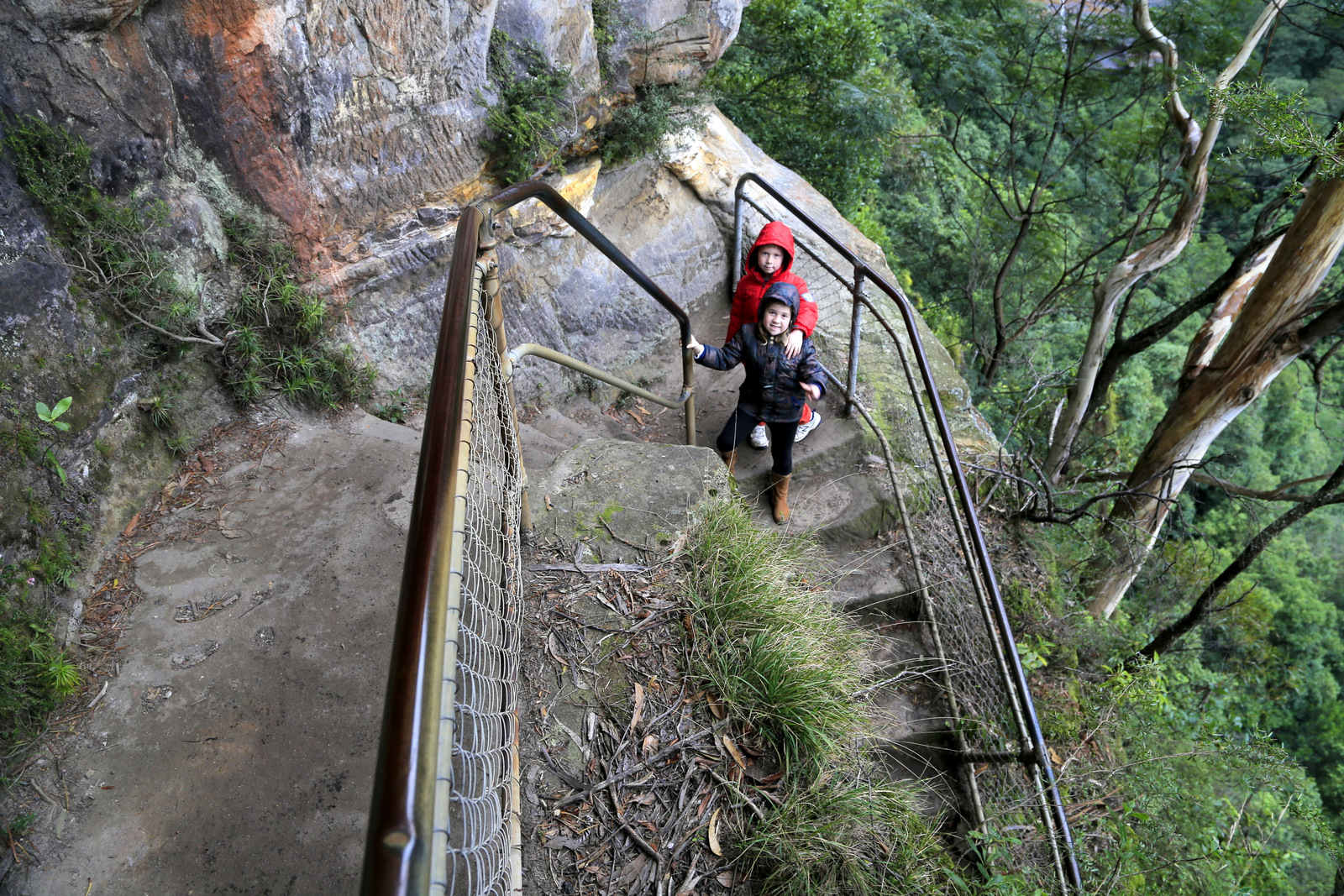 Descending the Furber Steps in the Blue Mountains | Hiking the World