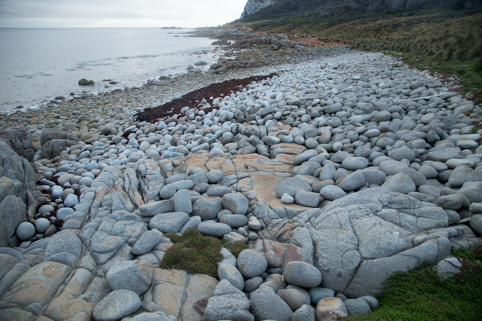 Wild coastal scenery on the walk to Egg Beach on Flinders Island ...