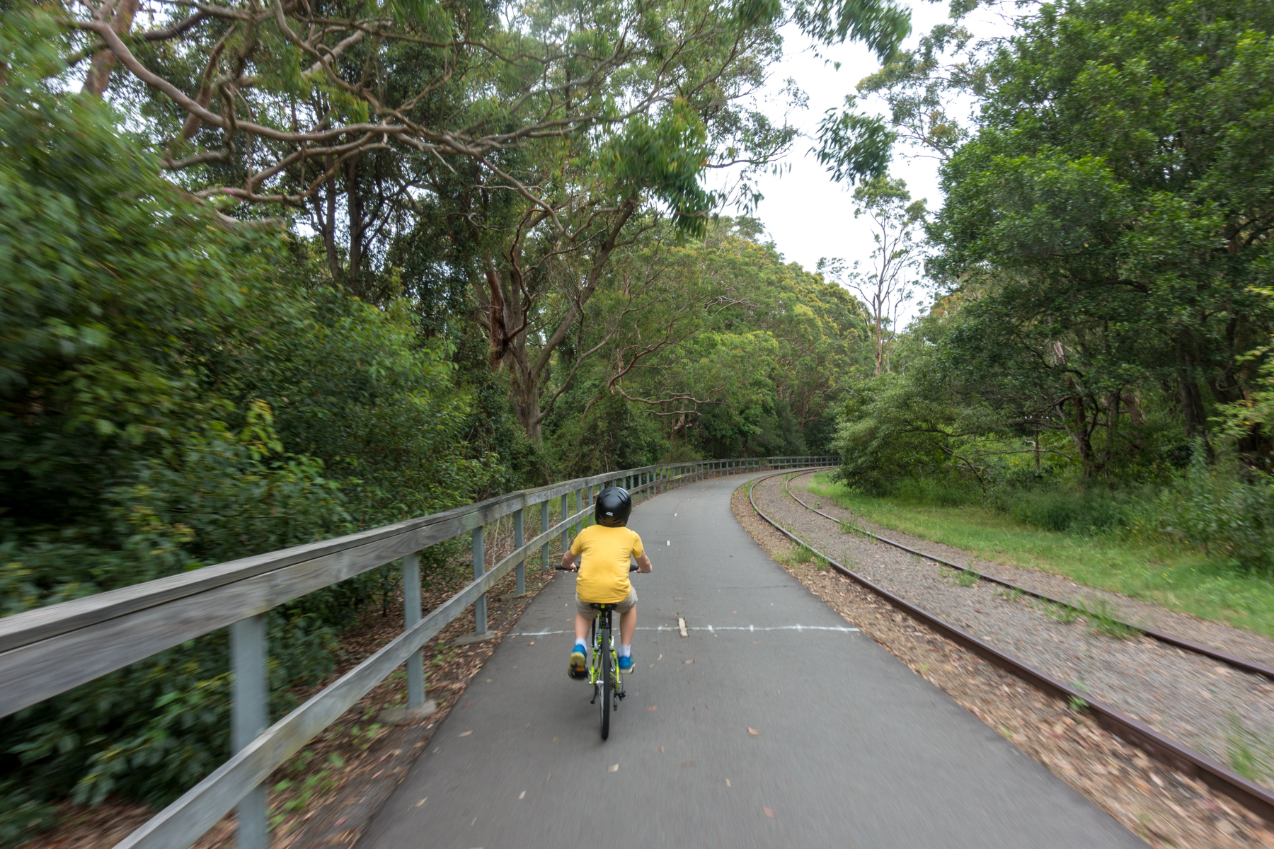 Biking along the Fernleigh Track at Lake Macquarie | Hiking the World