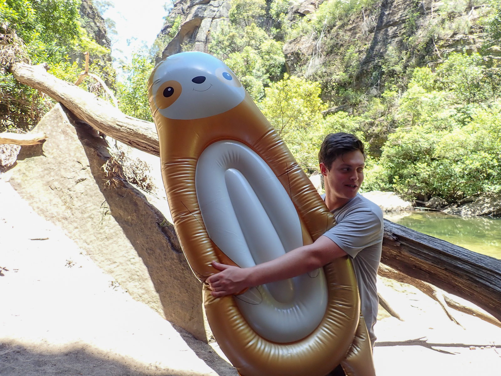 Down the Wollangambe Canyon (Lower Section) on an Inflatable Otter ...