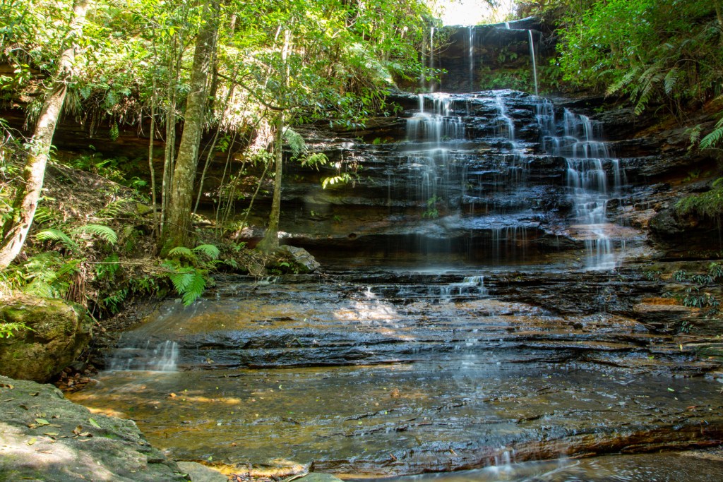 Junction Falls - a big and a small waterfall (which you can walk behind ...