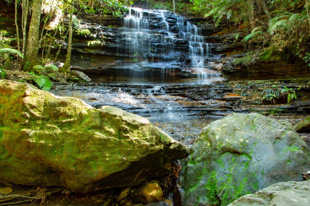 Junction Falls - a big and a small waterfall (which you can walk behind ...