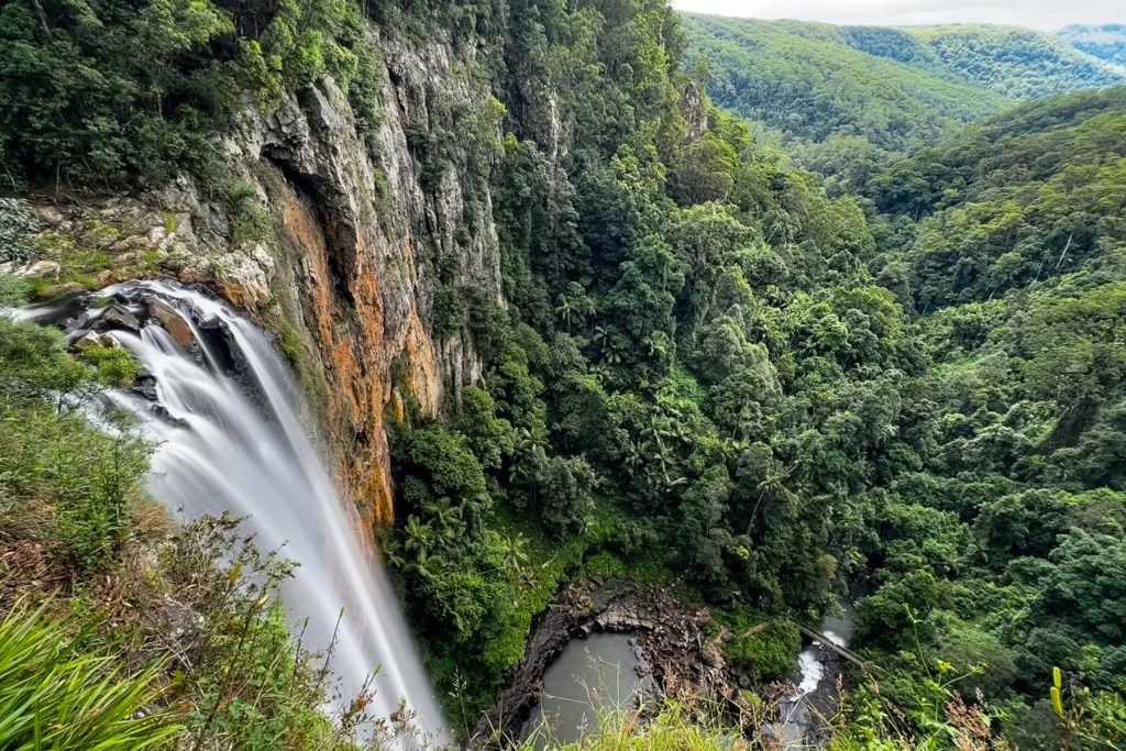 Purling Brook Falls - the tallest waterfall in Springbrook National ...