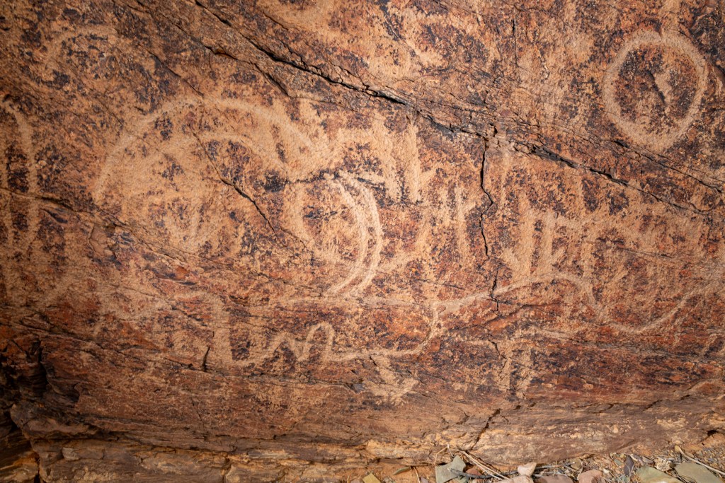 Chambers Gorge - a significant Adnyamathanha rock art site | Hiking the ...