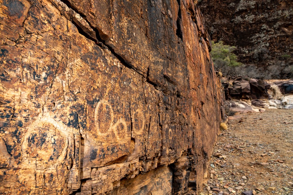 Chambers Gorge - a significant Adnyamathanha rock art site | Hiking the ...