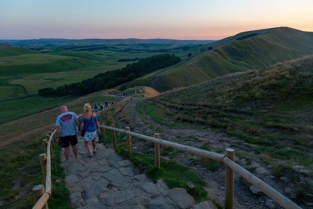 Mam Tor - a popular sunset trig point in the Peak District | Hiking the ...